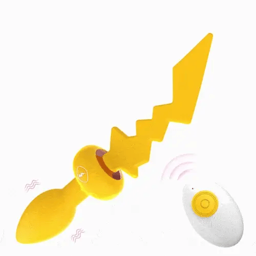 Pikachu Tail Vibe Buttplug – Kawaii Bdsm