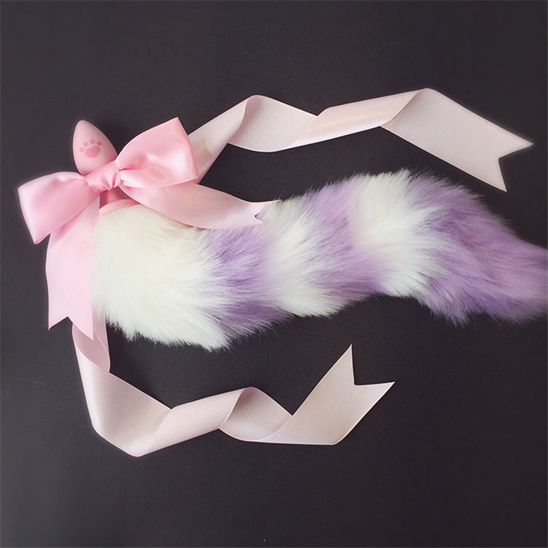 Kitten Multicolored Tails w/ Silicone Plug – Kawaii Bdsm